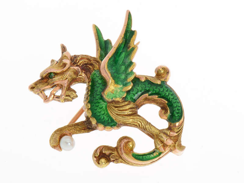 dragon brooches