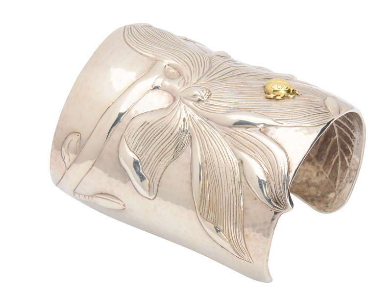 Tiffany & Co. Magnolia & Ladybug Silver Cuff – The Three Graces